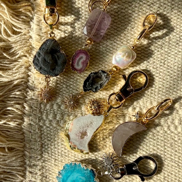 Crystal Keychain - Etsy