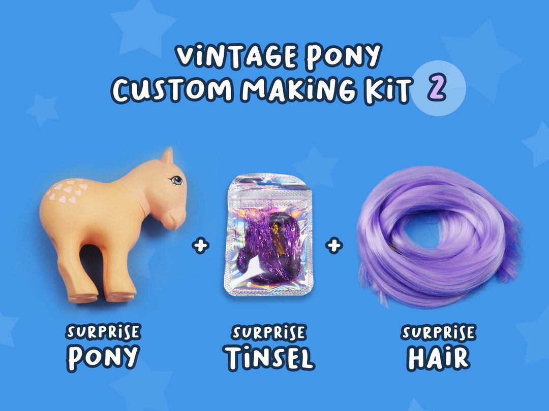 Surprise My Little Pony Restore Kit II (vintage Pony + Hair + Tinsel ...
