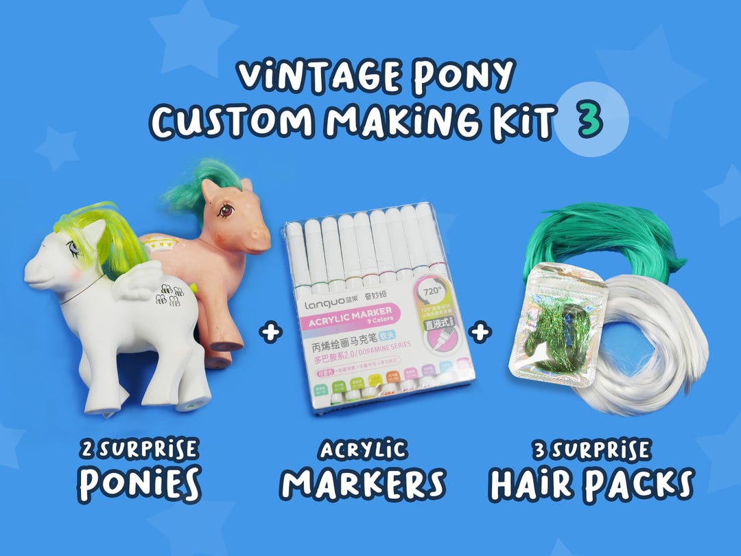 Surprise My Little Pony Restore Kit III (vintage Ponies + Markers ...