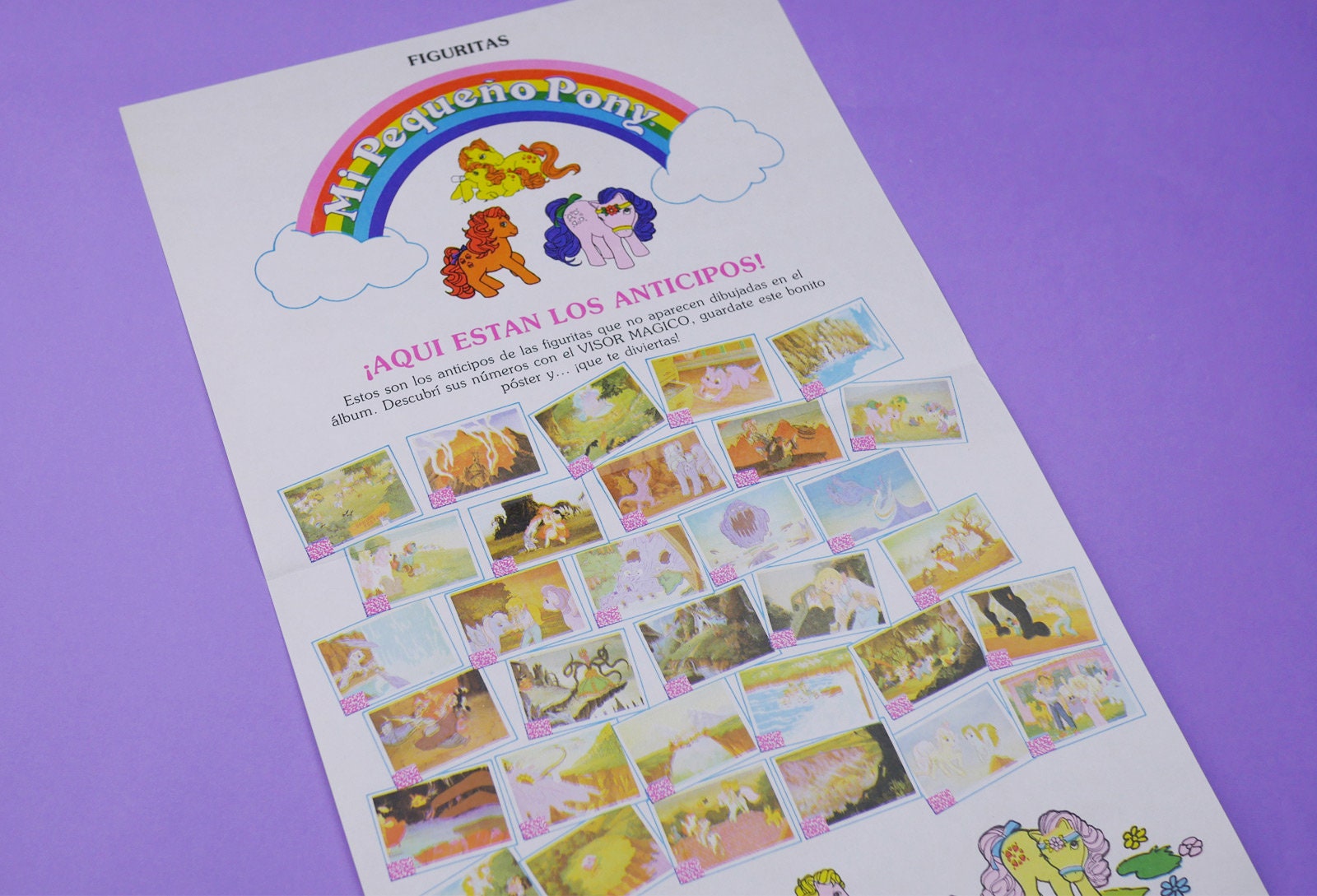 My Little Pony Vintage 1980s Poster Argentina (mi Pequeño Pony) Sticker ...