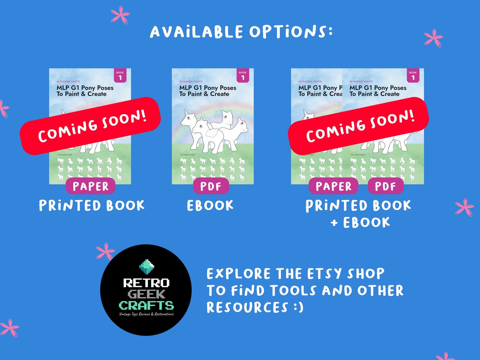 MLP G1 Pony Poses to Paint & Design (book 1) - Customizer Planner ...
