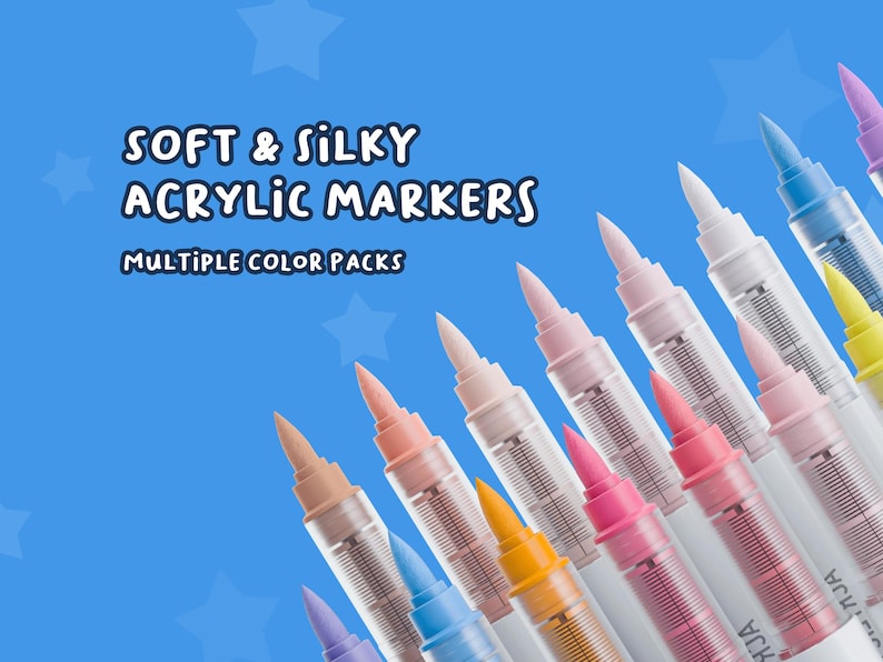 Silky Acrylic Markers for Toy Customs and Drawing (languo Dopamine ...