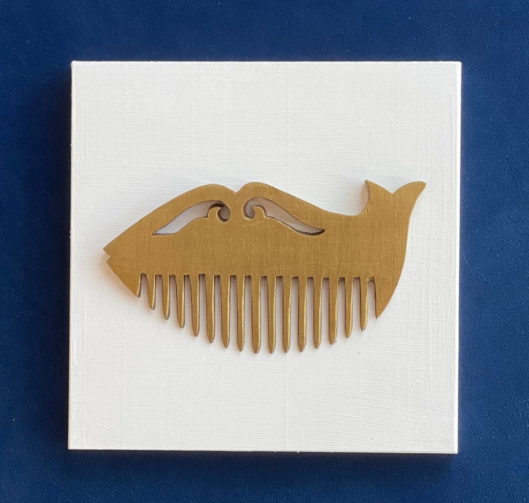 Unique Wall Decor Set of Two 6x6 Hand Carved Wood Comb Wall - Etsy