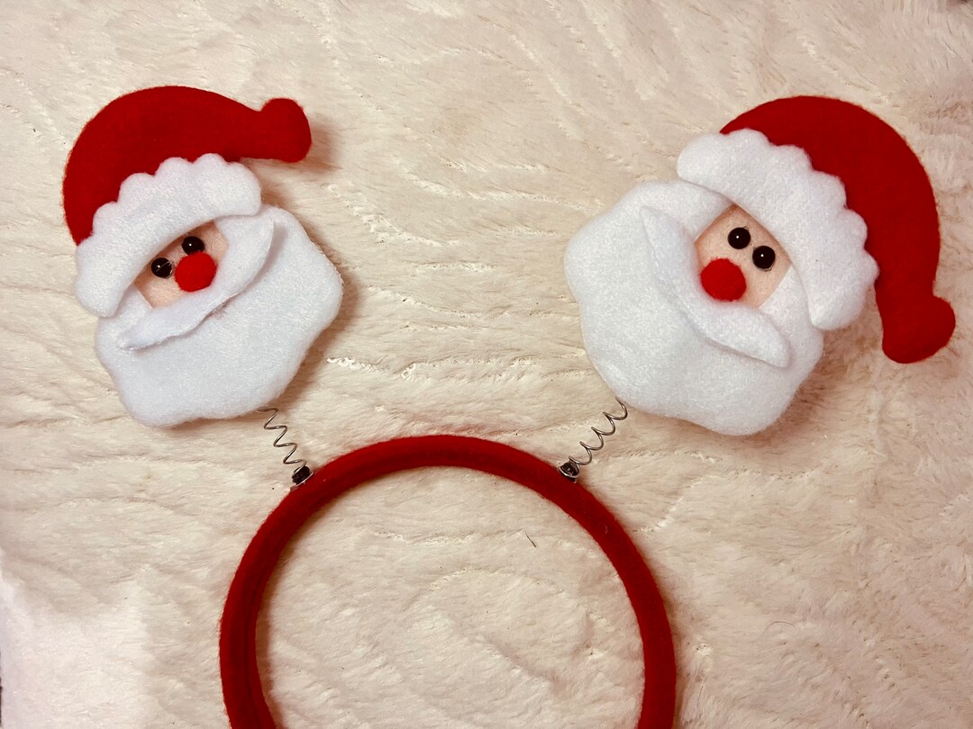 Christmas Reindeer Rudolph Fluffy Deeley Boppers Headband - Etsy UK