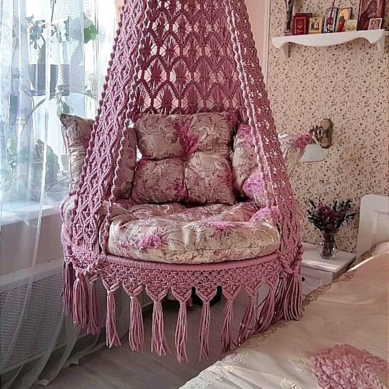 Macrame Chair - Etsy