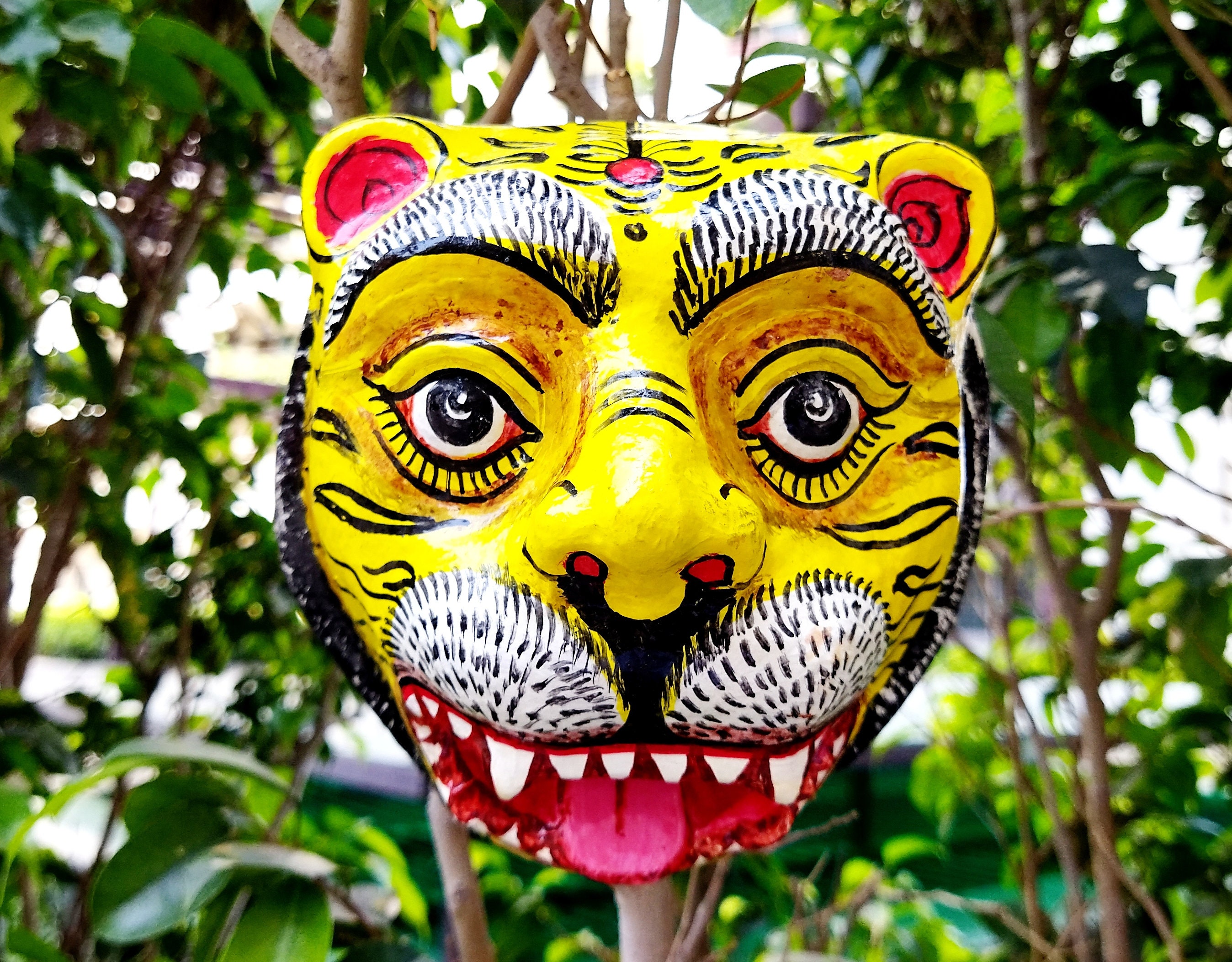 Tiger Mask Bengal Tiger Mask Jungle Decor Tiger Mask - Etsy