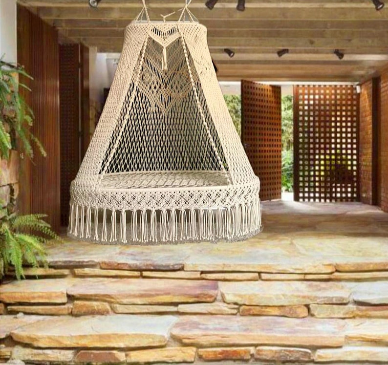 Macrame Double Seated Swing Chair Macrame Hanging Chair - Etsy