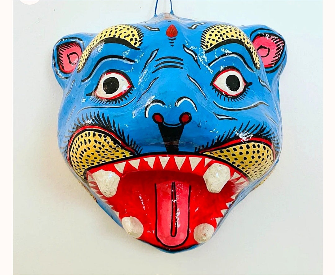 Tiger Mask| Bengal Tiger Mask| Jungle Decor Tiger Mask, Handmade Mask ...