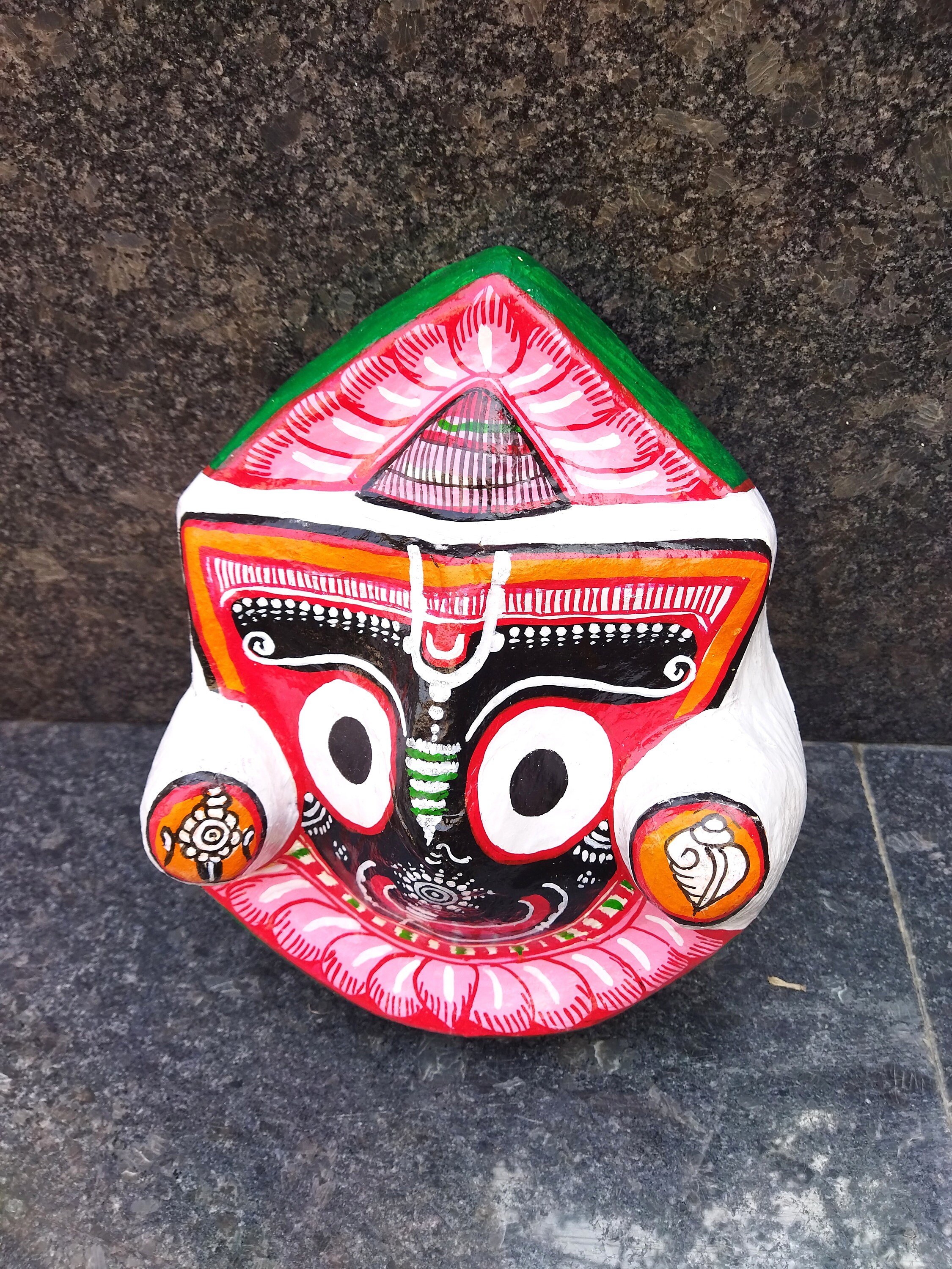 Jagannath Baladev Subhadra, Krishna God, Smily Face Mask Handmade Gift ...