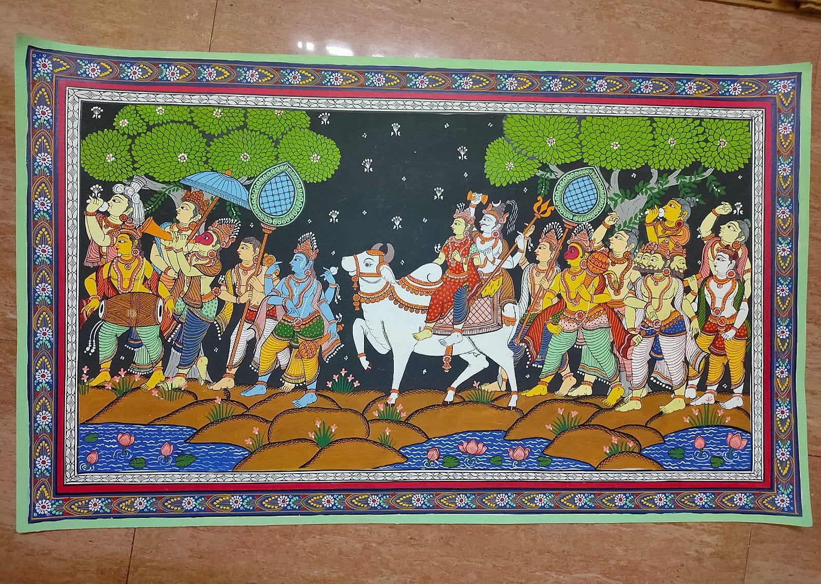 Shiva Parvati Marriage Paintings