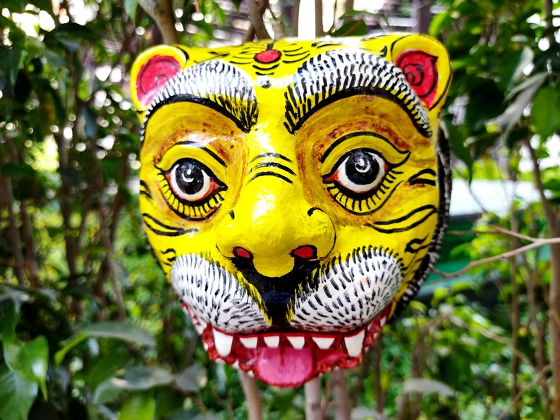 Tiger Mask Bengal Tiger Mask Jungle Decor Tiger Mask - Etsy