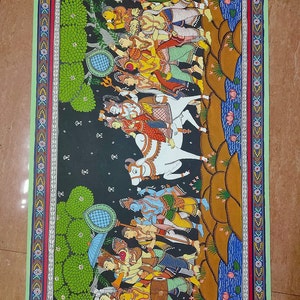 Painting Shiva Parvati Wedding, Siva Parvati Vivah, Marriage Procession ...