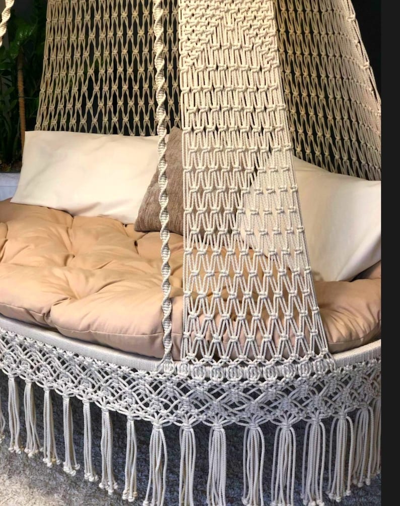 Macrame Double Seated Swing Chair Macrame Hanging Chair - Etsy