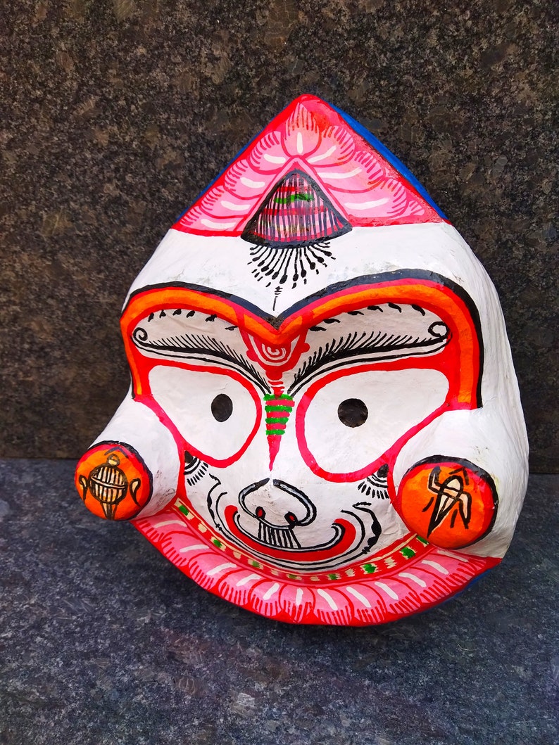 Jagannath Baladev Subhadra, Krishna God, Smily Face Mask Handmade Gift ...