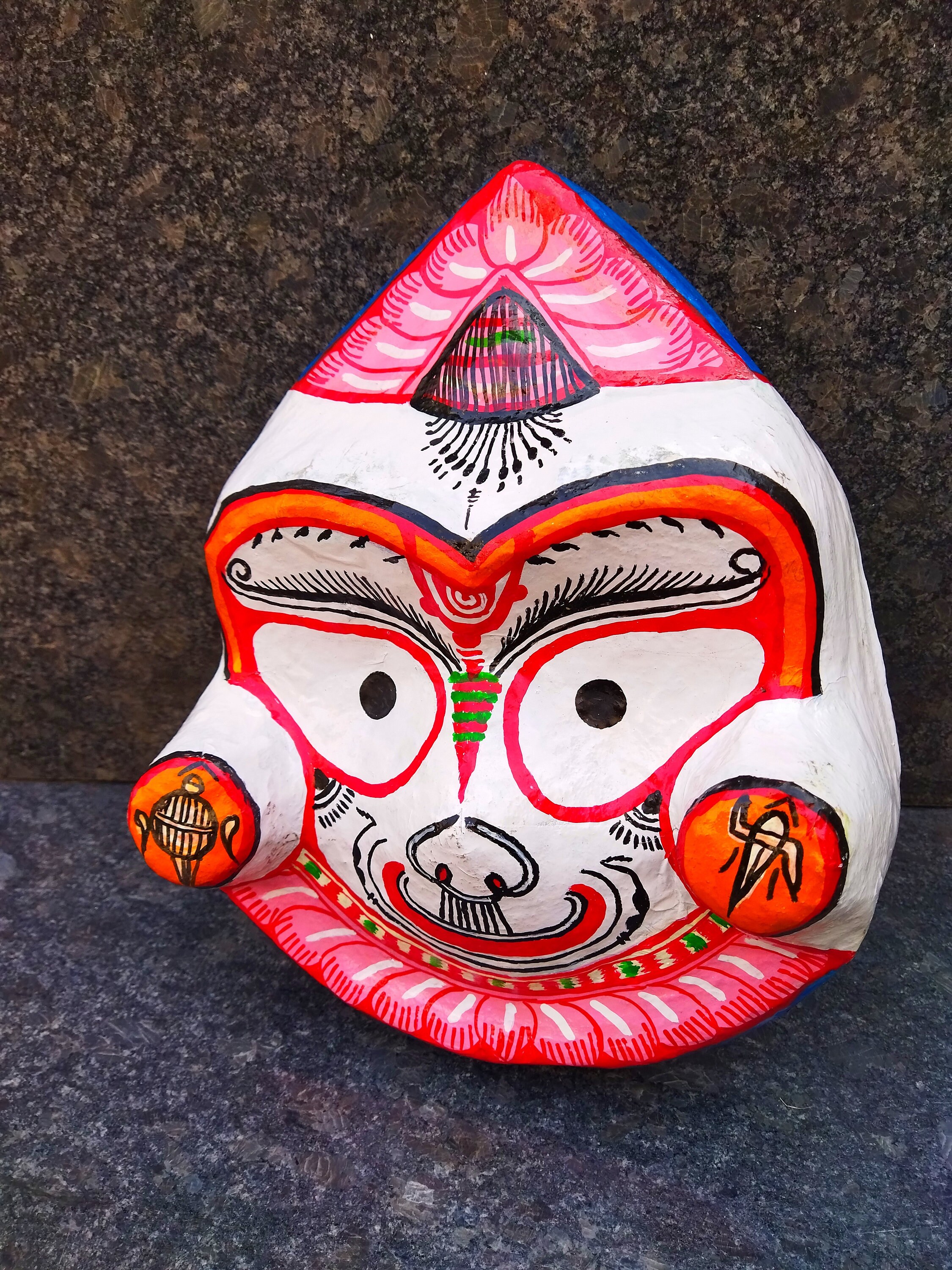 Jagannath Baladev Subhadra, Krishna God, Smily Face Mask Handmade Gift ...