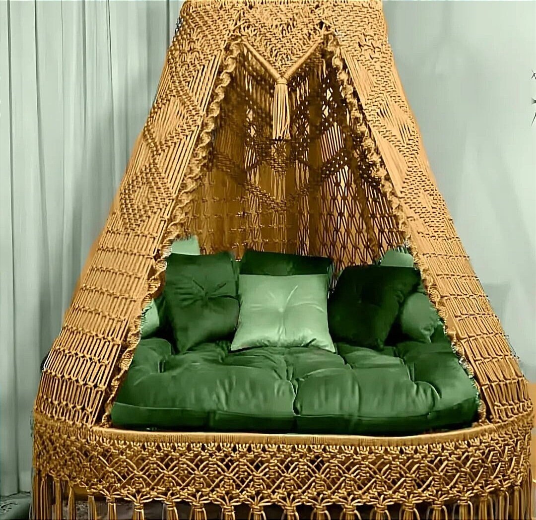 Macrame Double Seated Swing Chair, Macrame Hanging Chair, Macrame LARGE ...