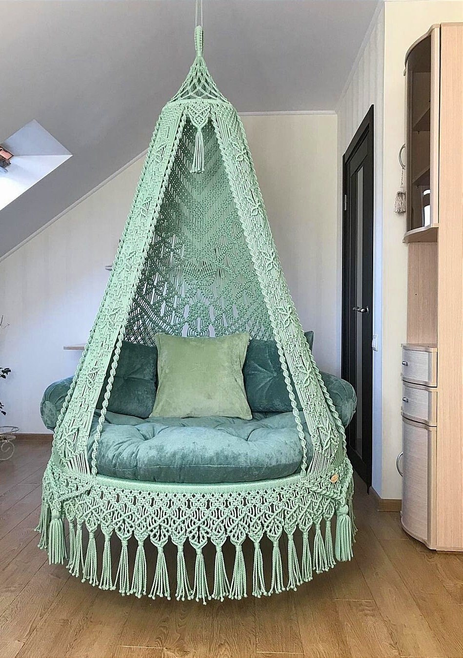 Macrame Double Seated Swing Chair Macrame Hanging Chair - Etsy