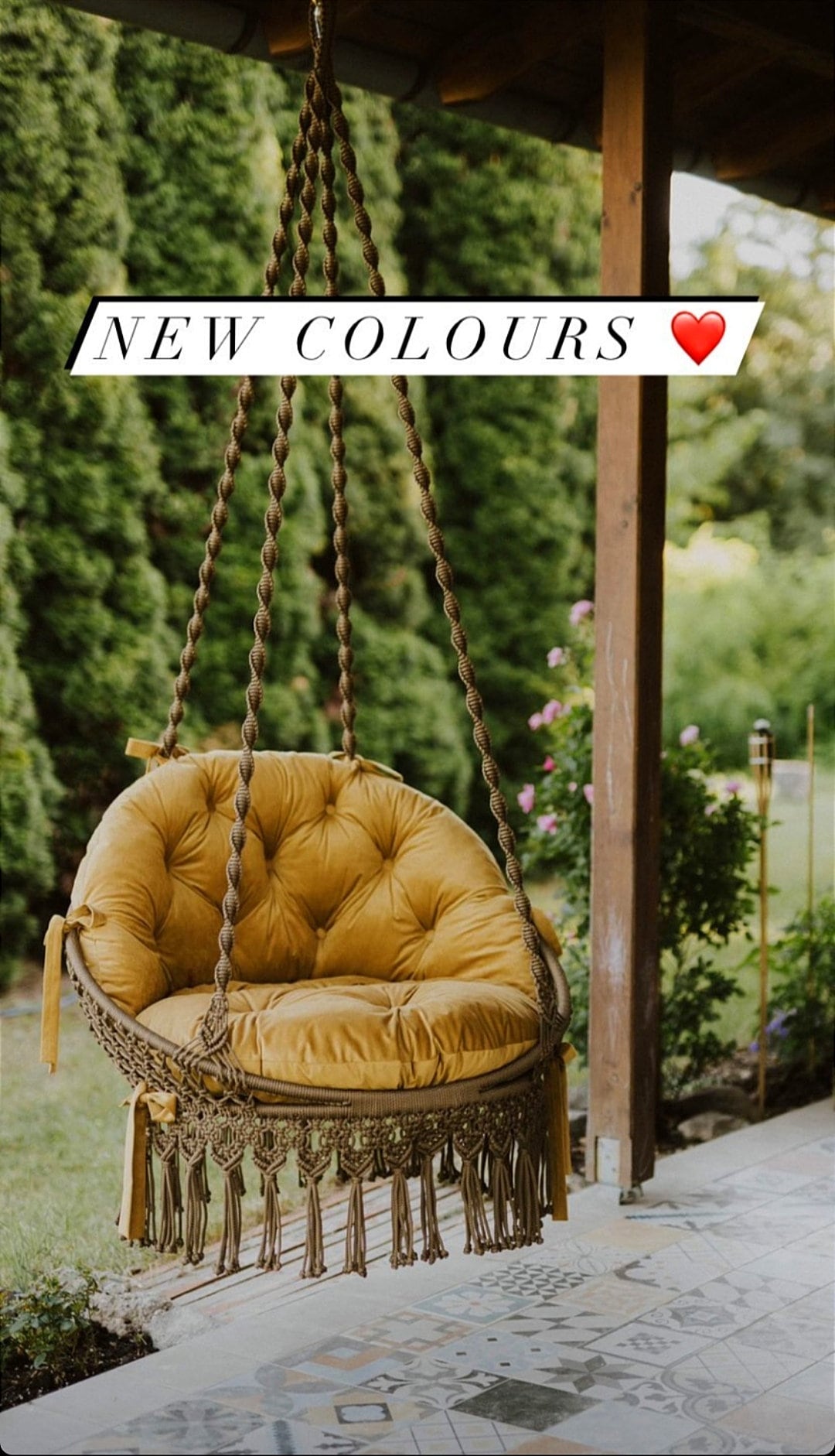 Macrame Swing Chair,garden Swing,,macrame Terrace Swing, Hammock Swing ...