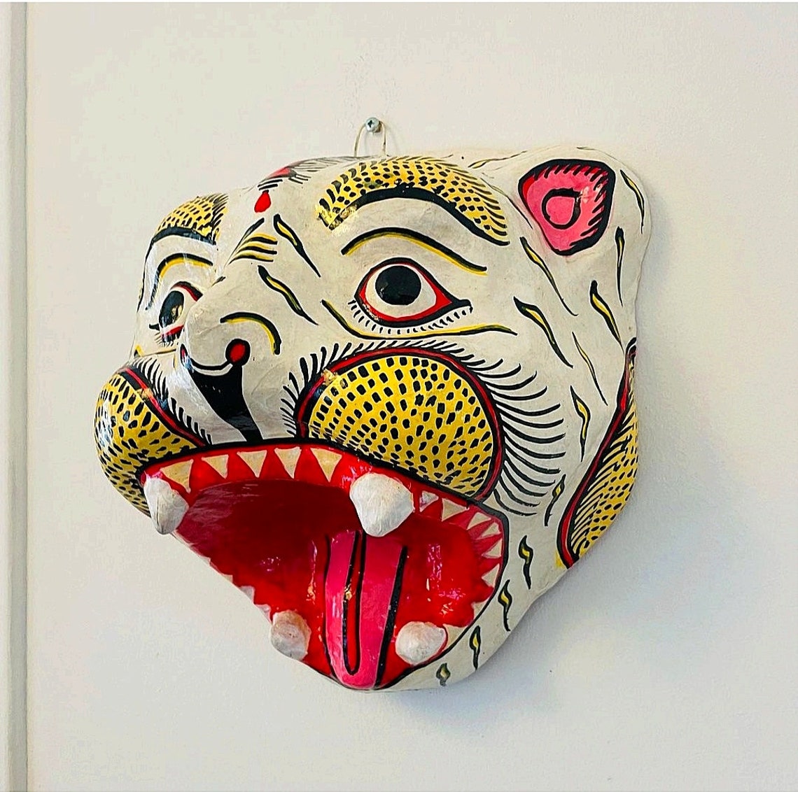 Tiger Mask| Bengal Tiger Mask| Jungle Decor Tiger Mask, Handmade Mask ...