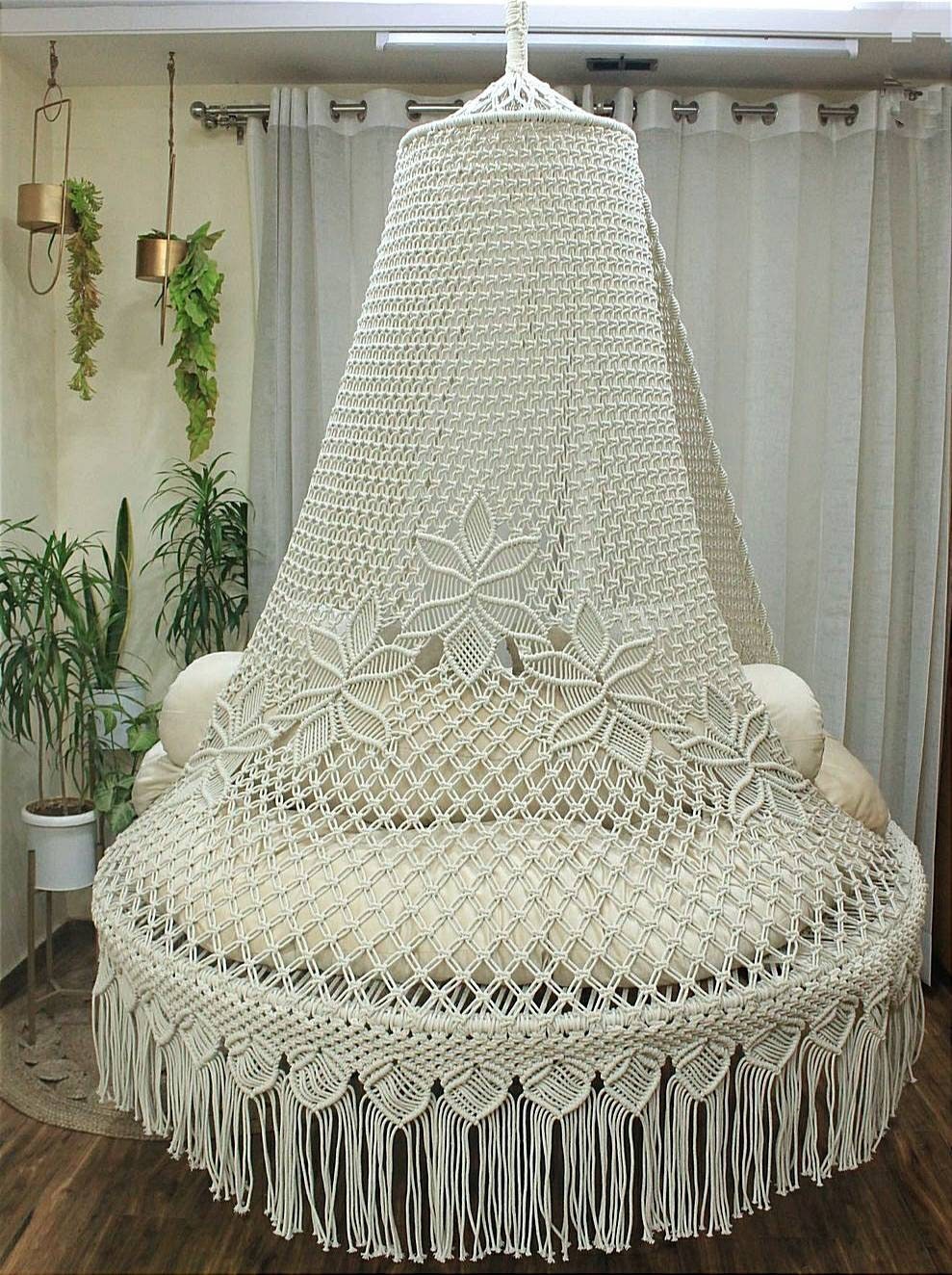 Macrame Double Seated Swing Chair Macrame Hanging Chair - Etsy