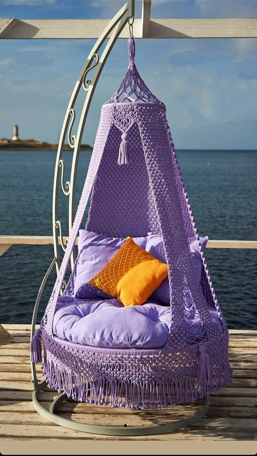 Macrame Double Seated Swing Chair, Macrame Hanging Chair, Macrame LARGE ...