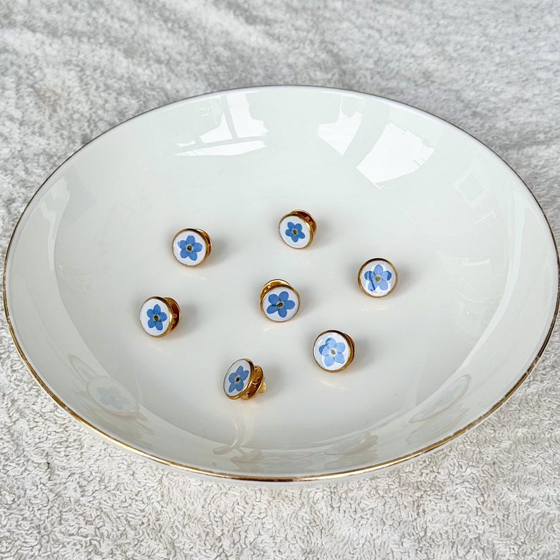 Forget Me Not Pin, Flower Brooch, Dementia Pin, Alzheimer's Awareness ...