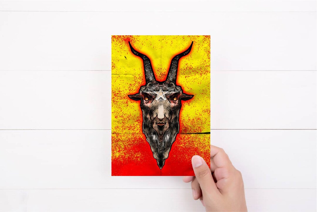 Baphomet Birthday Card Greeting Card Mystical Card - Etsy