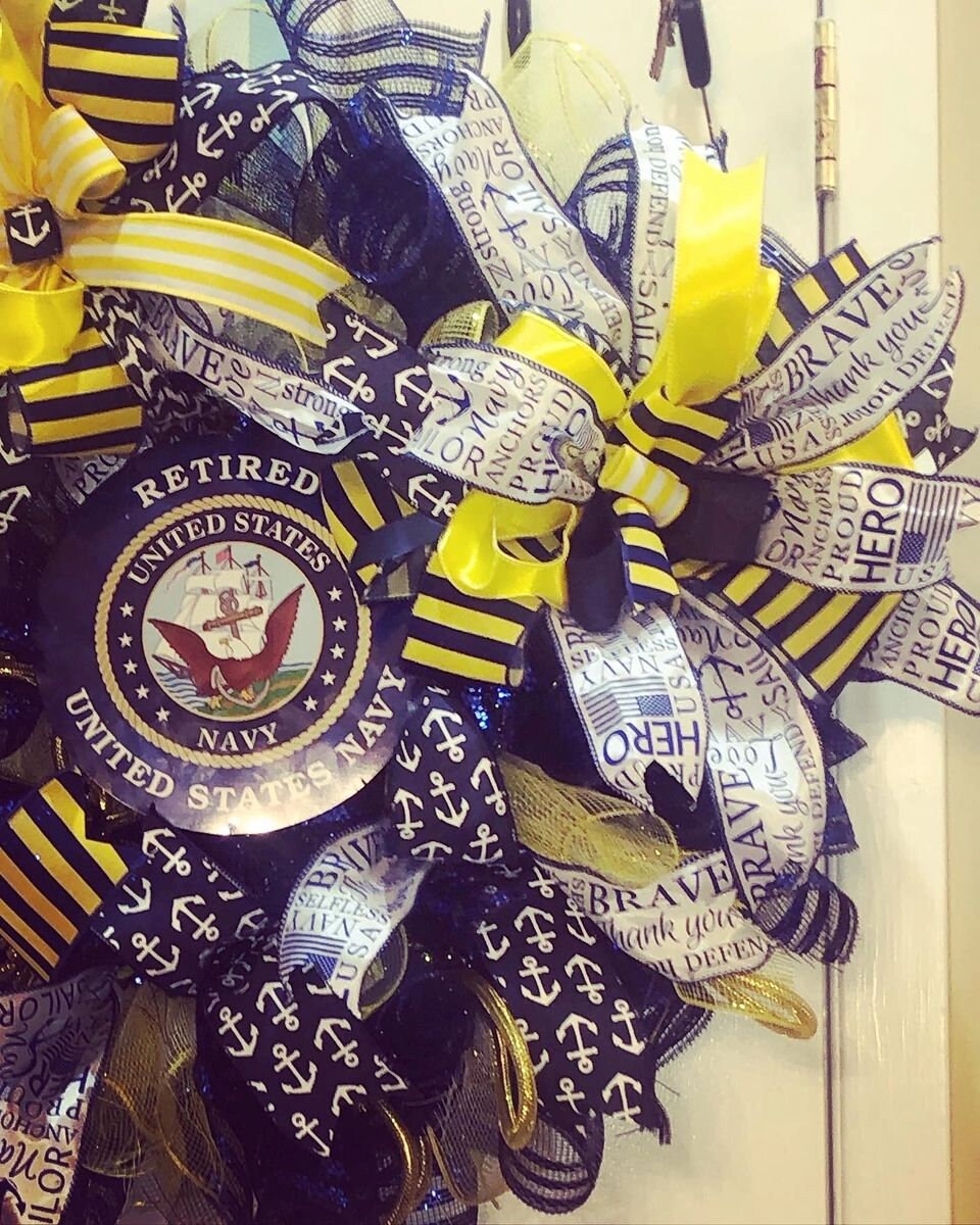 US Navy Wreath - Etsy
