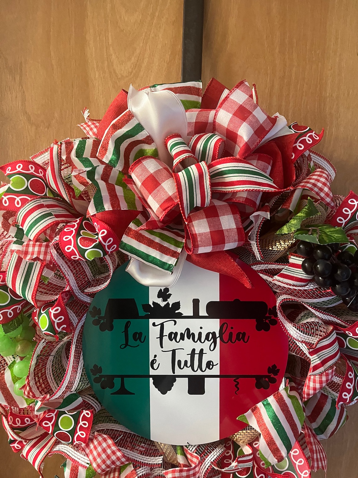 Italian Heritage Wreath La Famiglia Italy Family Decor - Etsy