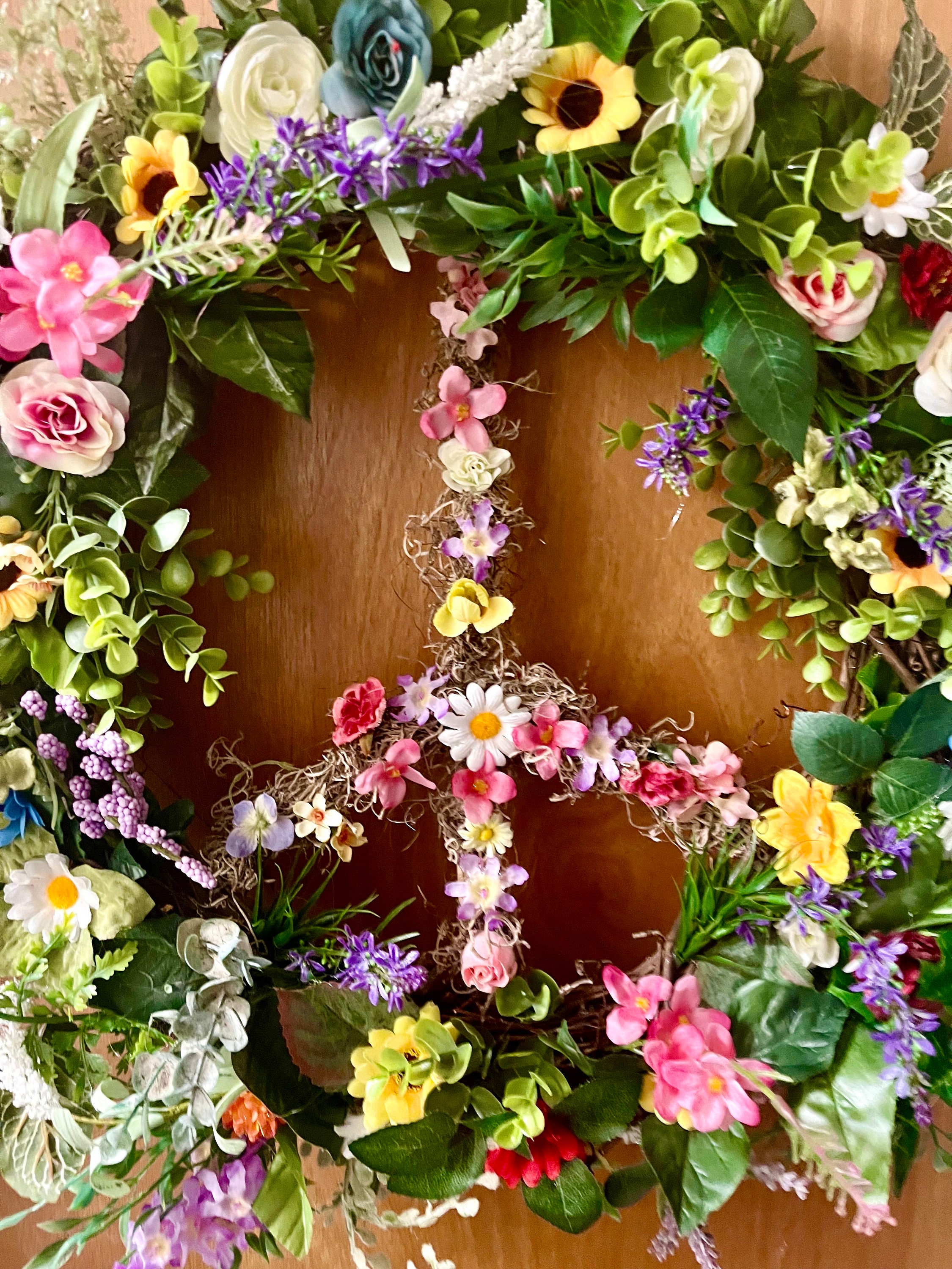 Peace Sign Peace Wildflower Greeneryfloralgrapevine - Etsy