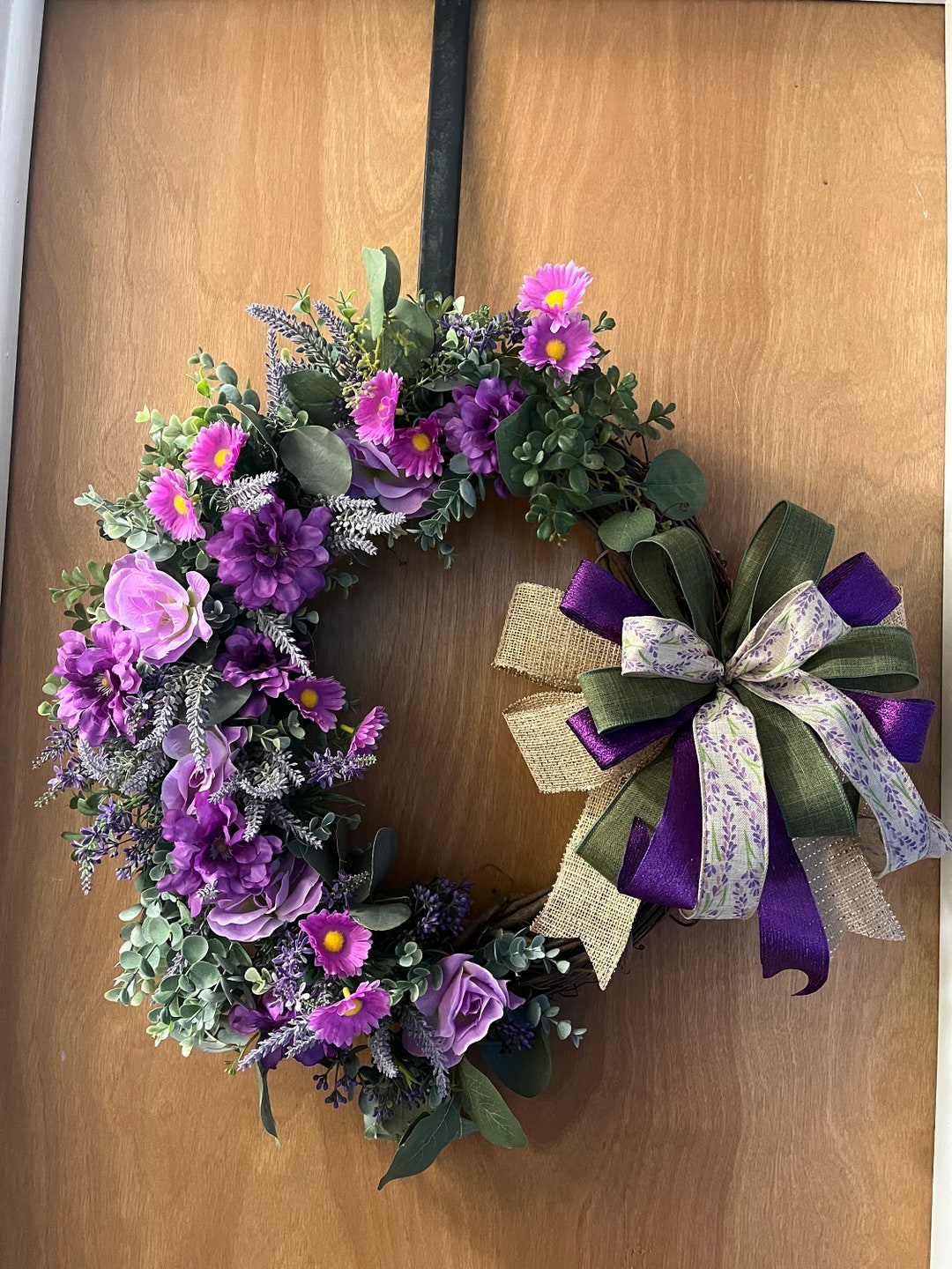 Custom Grapevine Floral Wreaths - Etsy