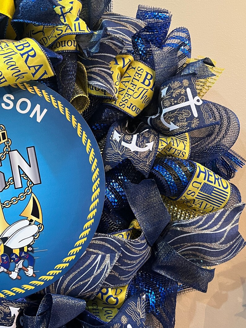 US Navy Wreath - Etsy