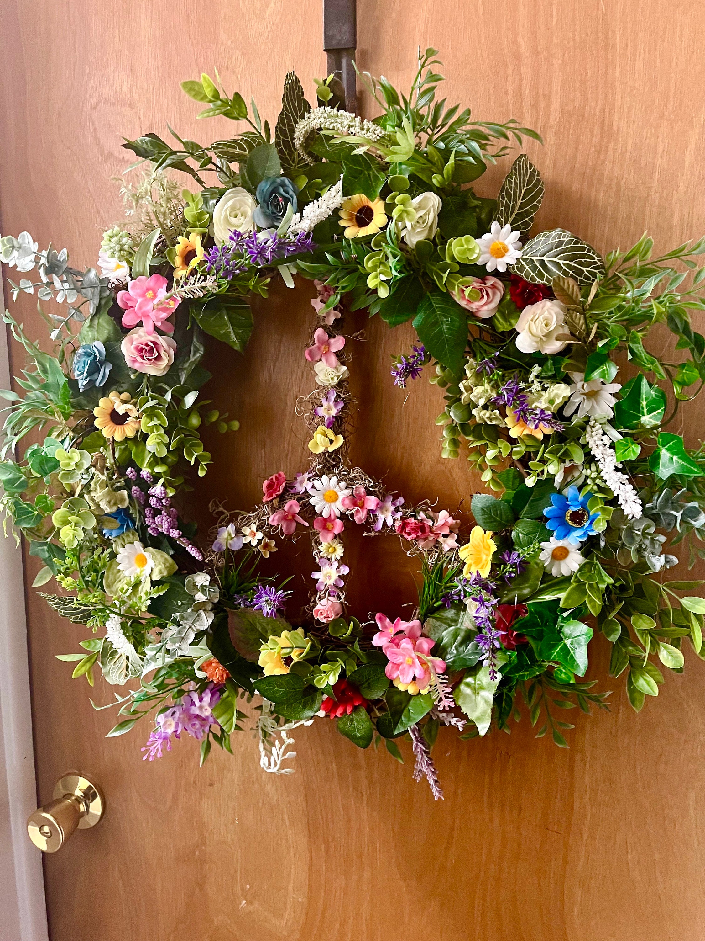 Peace Sign Peace Wildflower Greeneryfloralgrapevine - Etsy