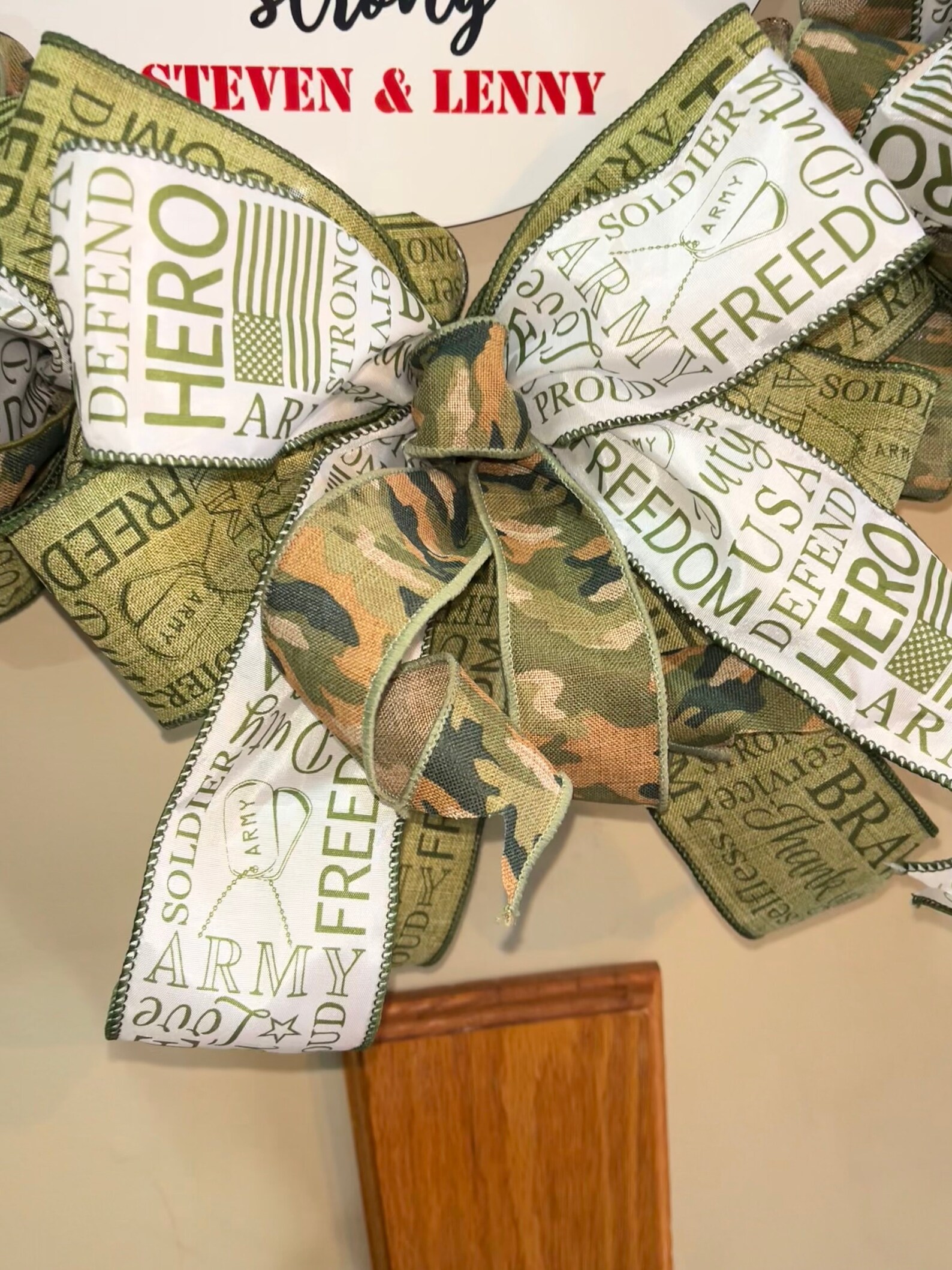 Army Ribbon Wreath US Military - Etsy