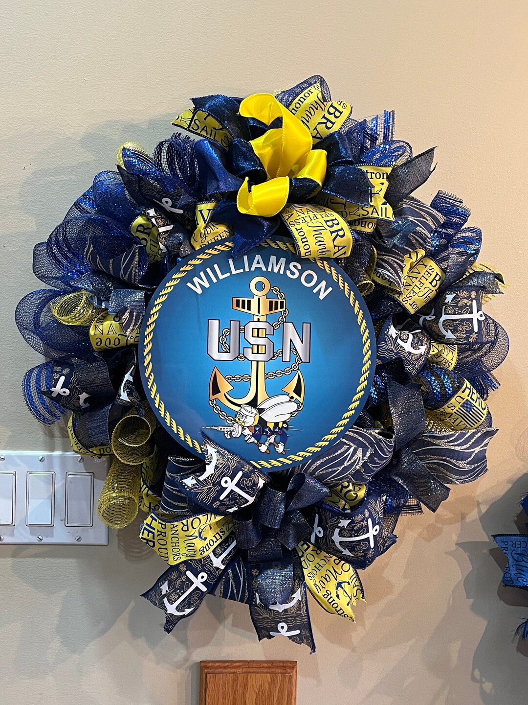 US Navy Wreath - Etsy