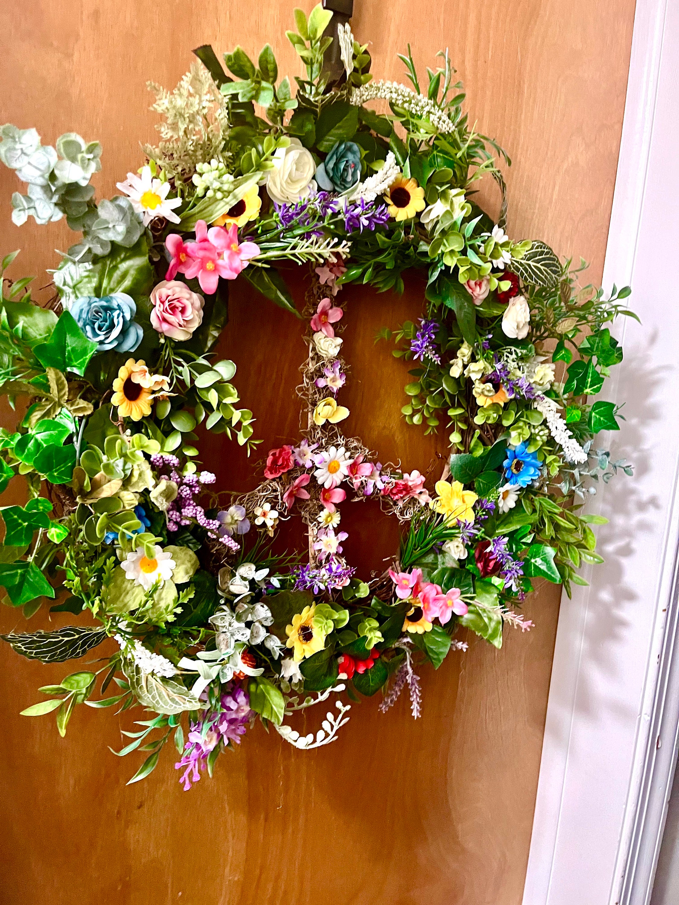 Peace Sign Peace Wildflower Greeneryfloralgrapevine - Etsy