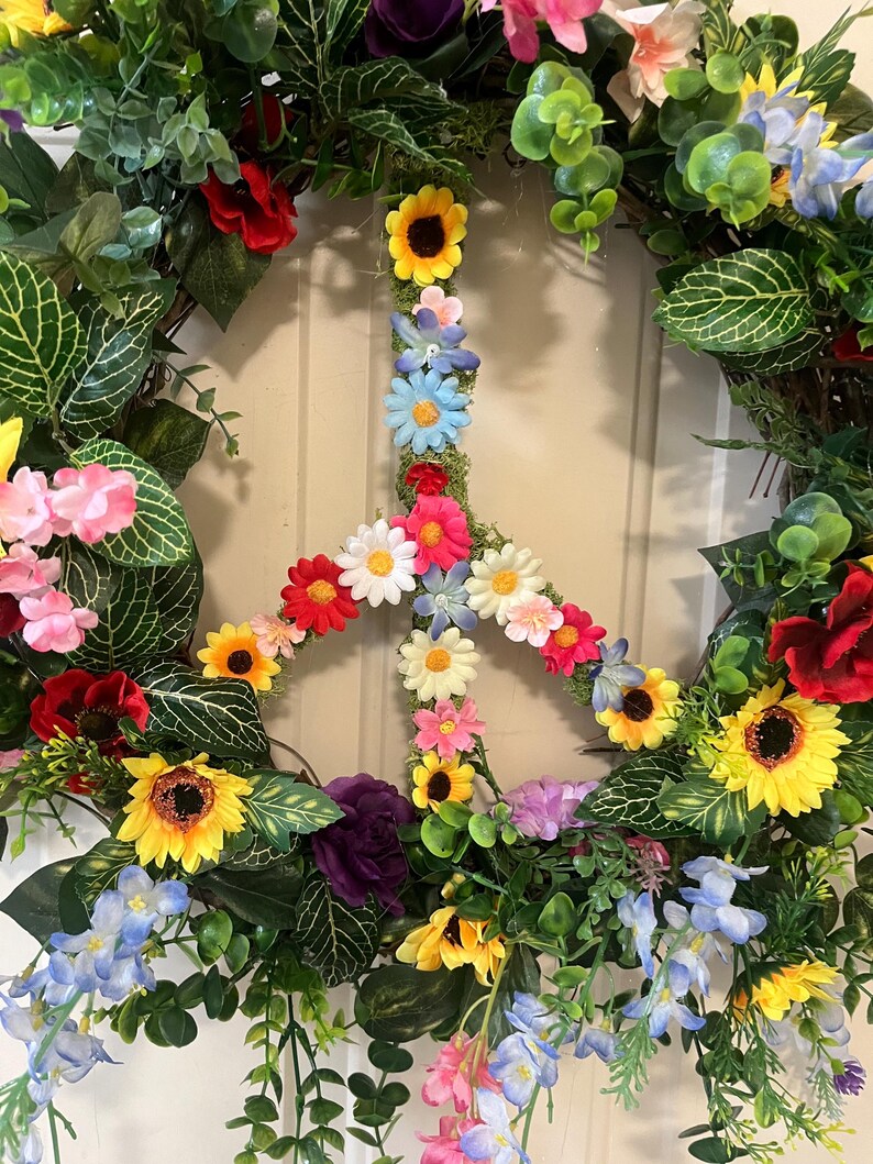 Peace Sign, Peace, Wildflower, Greenery,floral,grapevine, Spring ...