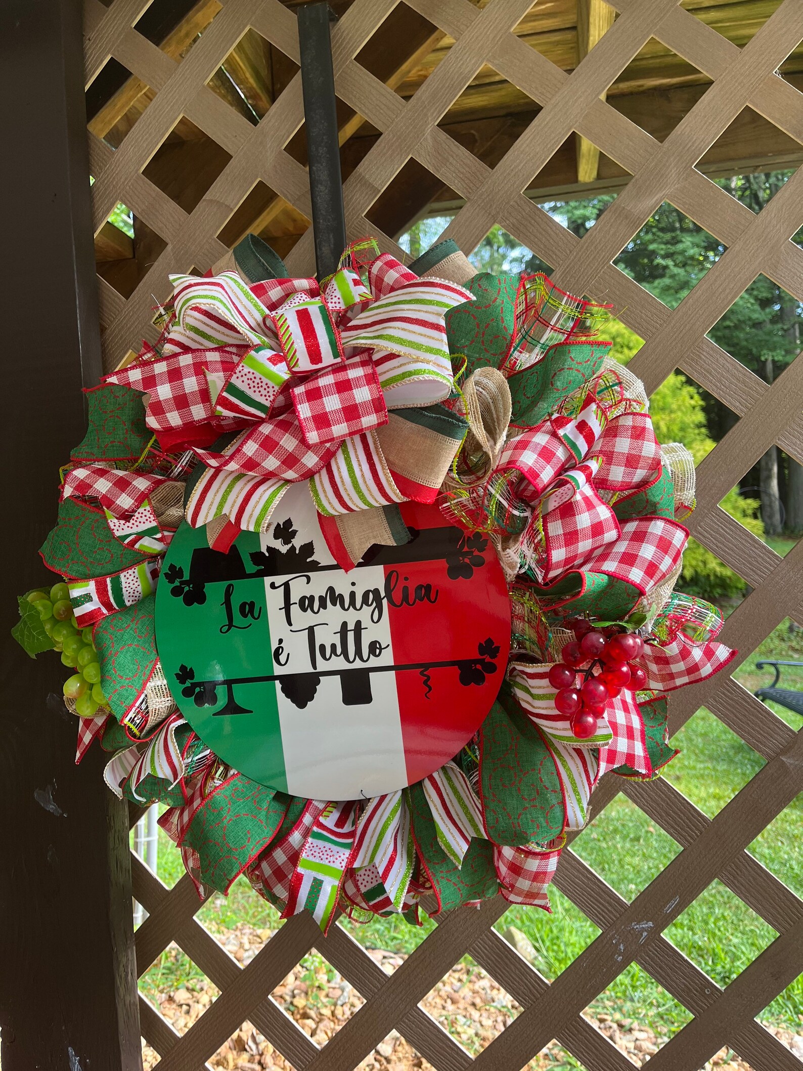 Italian Heritage Wreath, La Famiglia, Italy , Family , Decor , - Etsy