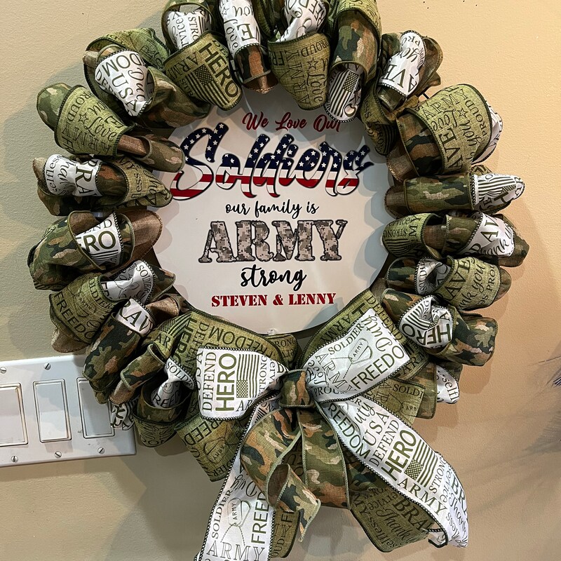 Camo Wreath - Etsy
