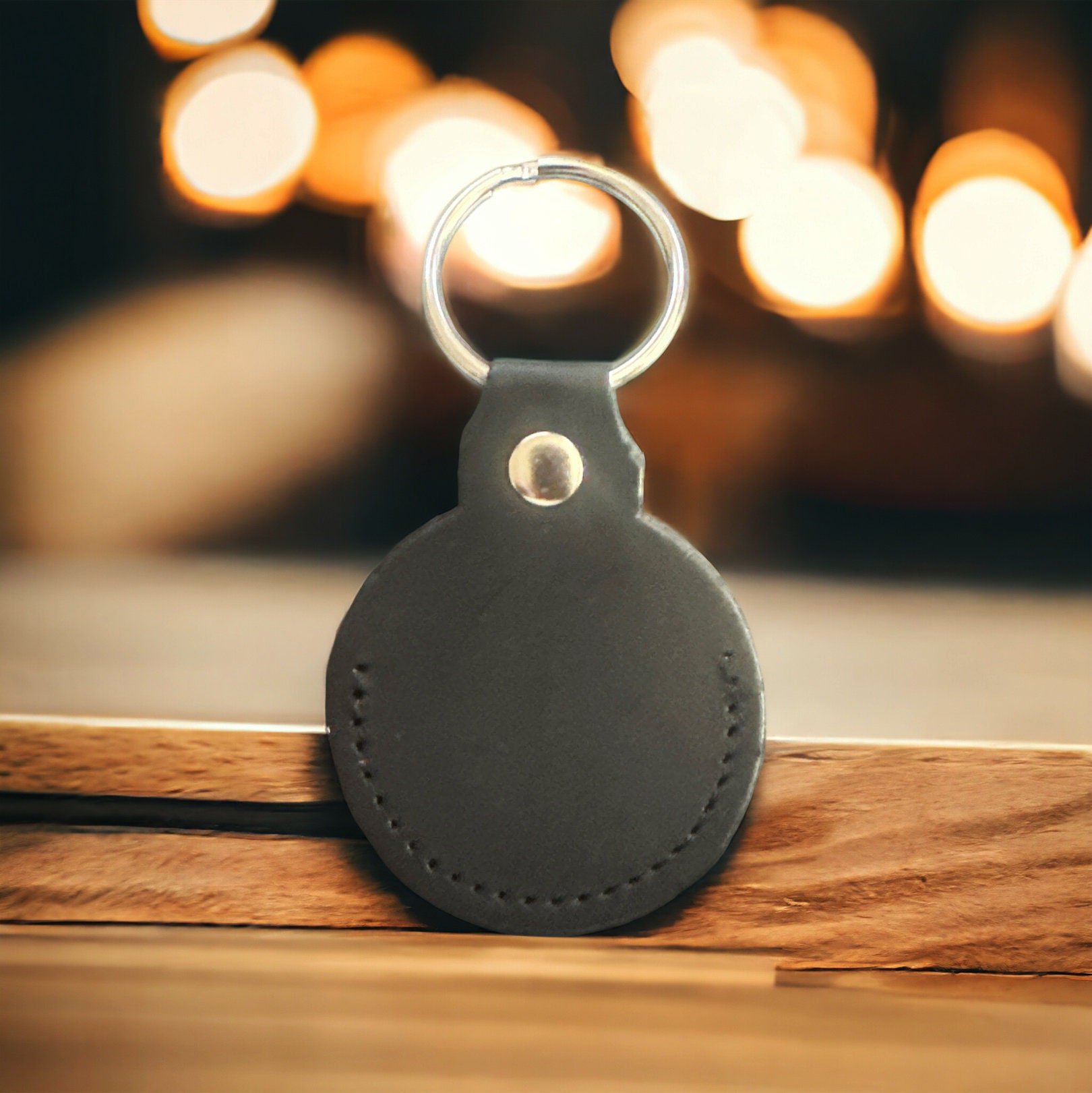 Personalized AirTag Leather Keychain, Engraved Key Fob, USA Made - Etsy