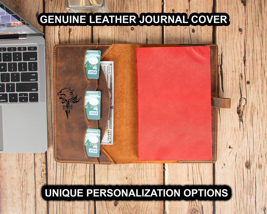 Leather Journal Case, Handmade Journal Cover, Customized Journal Case ...