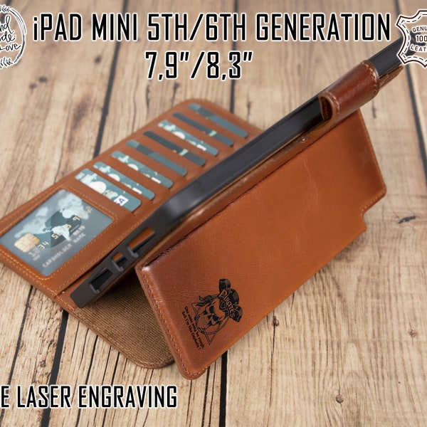 iPad 6th Generation Case Leather With Stand - Etsy
