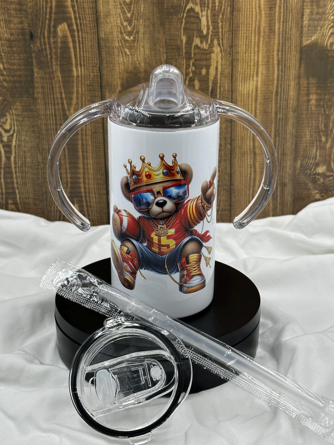 Kansas City Chiefs Bear 12oz Sippy/toddler Cup - Etsy