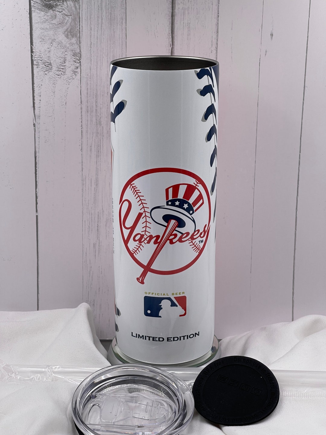 New York Yankees Baseball 20oz Stainless Steel Drink Tumbler - Etsy