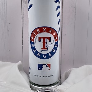 Texas Rangers Baseball 20oz Stainless Steel Drink Tumbler - Etsy
