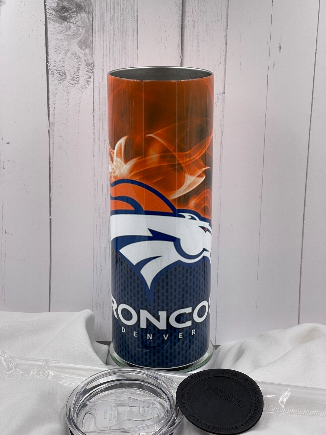 Denver Broncos 20 Oz. Stainless Steel Drink Tumbler - Etsy