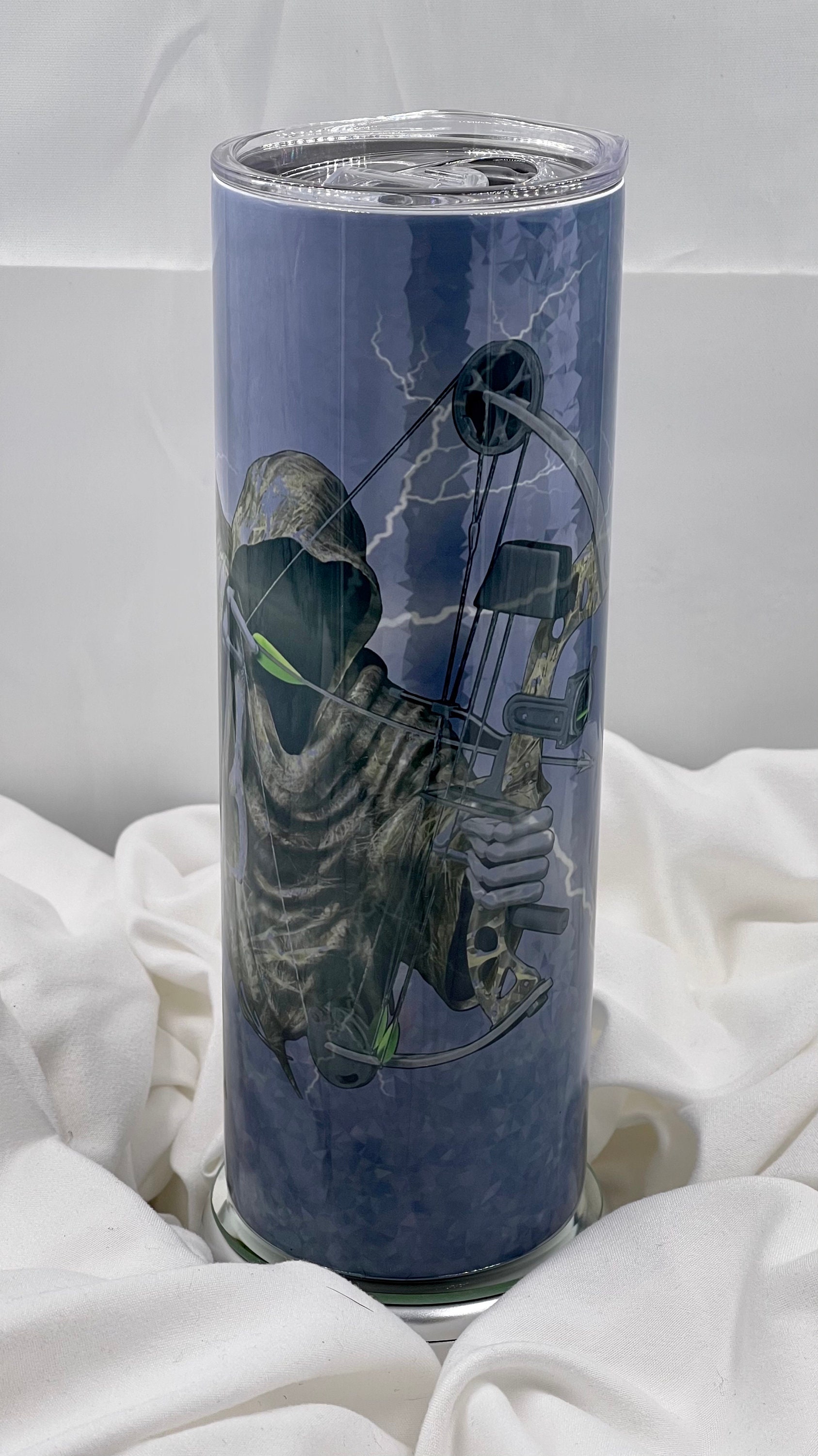 Grim Reaper Bow Hunter drink tumbler | Etsy