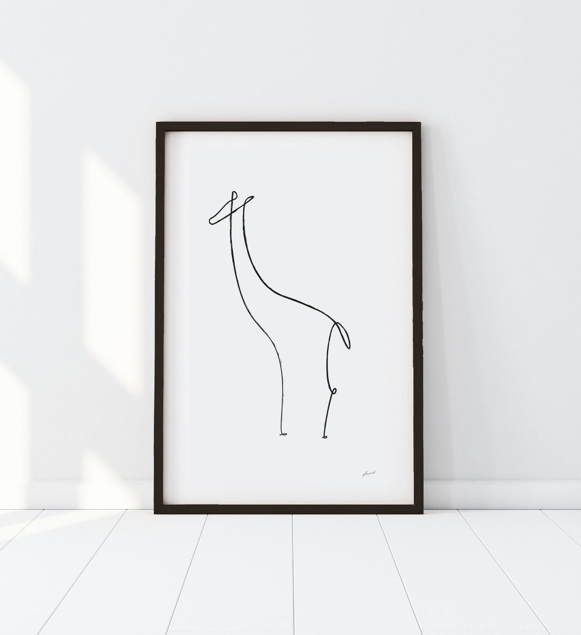 LINE GIRAFFE - Digital Download - Line Drawing | Print | Digital Art ...