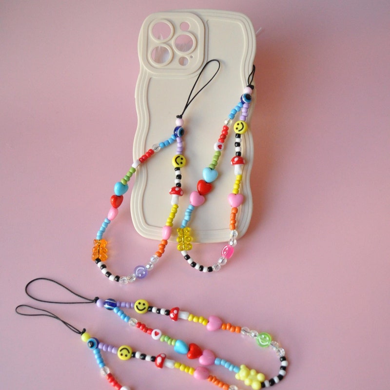 Phone Beads Smiley - Etsy UK