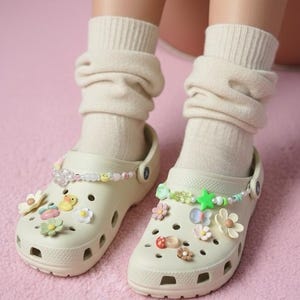 Personalised Beaded Shoe Charm | Custom Beaded Footwear Chain | Beaded ...